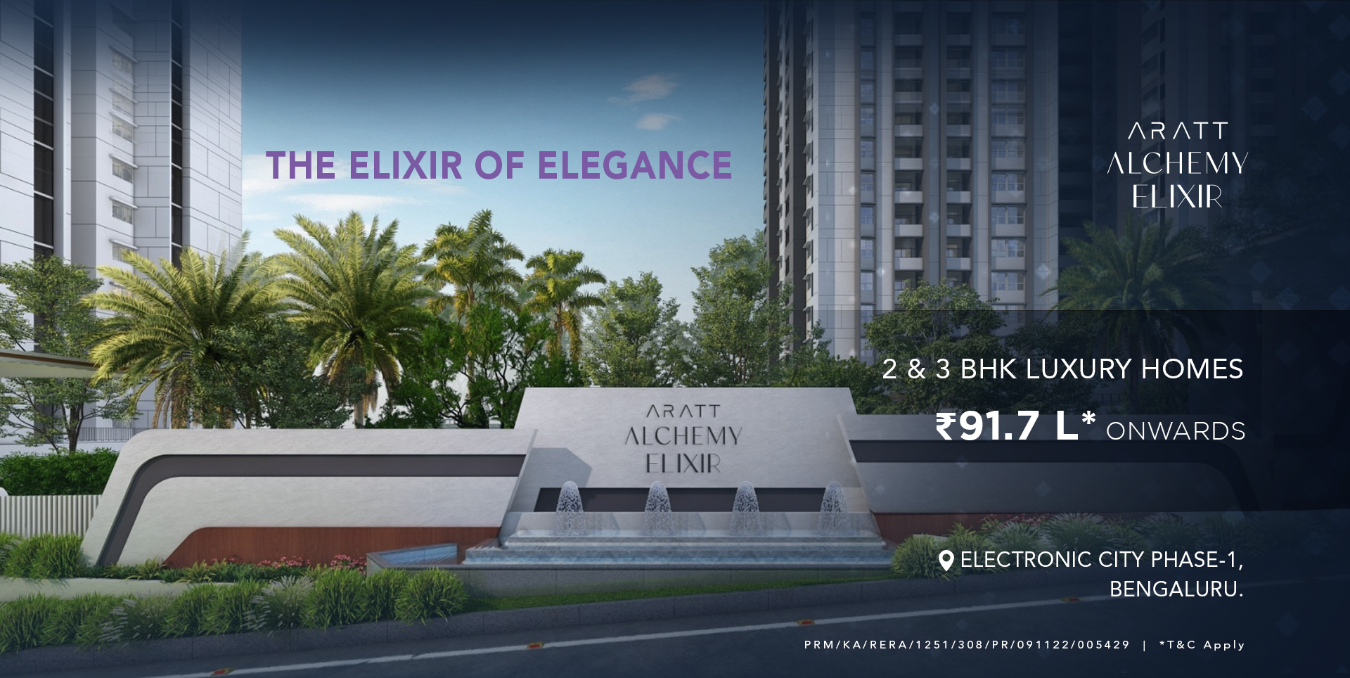 2 & 3 BHK Luxury Homes for sale in Bangalore | Aratt Builders